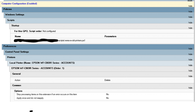 Can't remove printers previously deployed by Group Policy Printer ...