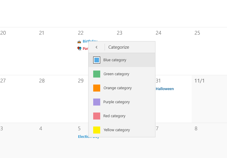 Event colours for Acer Windows PC Calendar - Microsoft Q&A