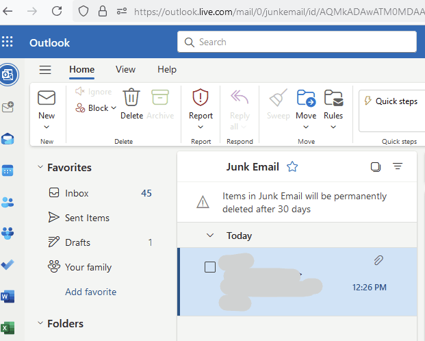 What is the retention time of Junk Email folder? - Microsoft Q&A