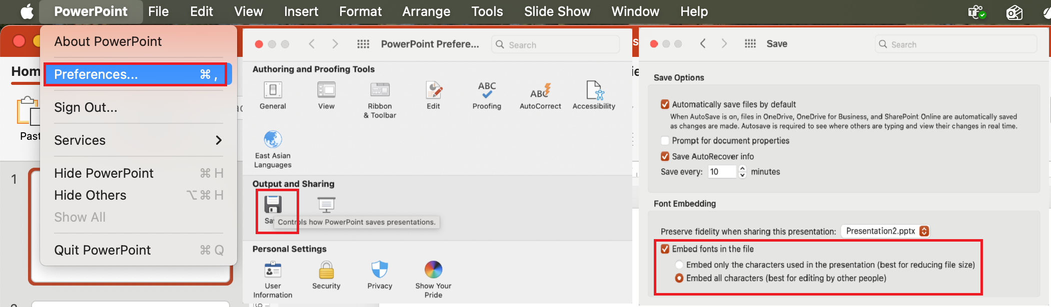 PowerPoint for Mac keeps losing embedded fonts after saving - Microsoft Q&A