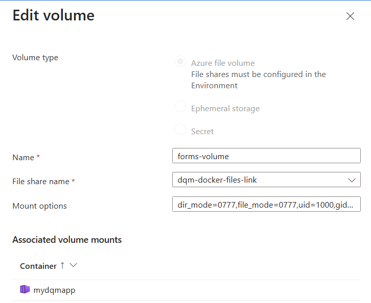 Azure Container Apps Volume Mount Fails With Permission Denied Error