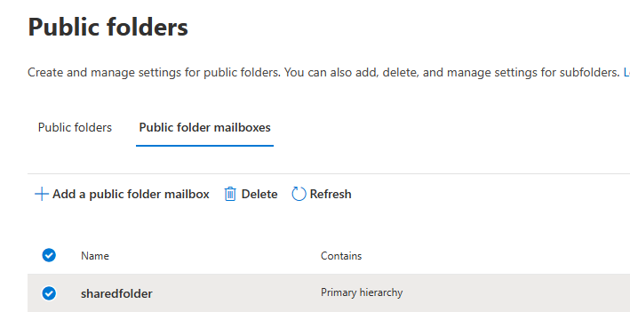 Public folder : Can't disable Mail-enable feature - Microsoft Q&A