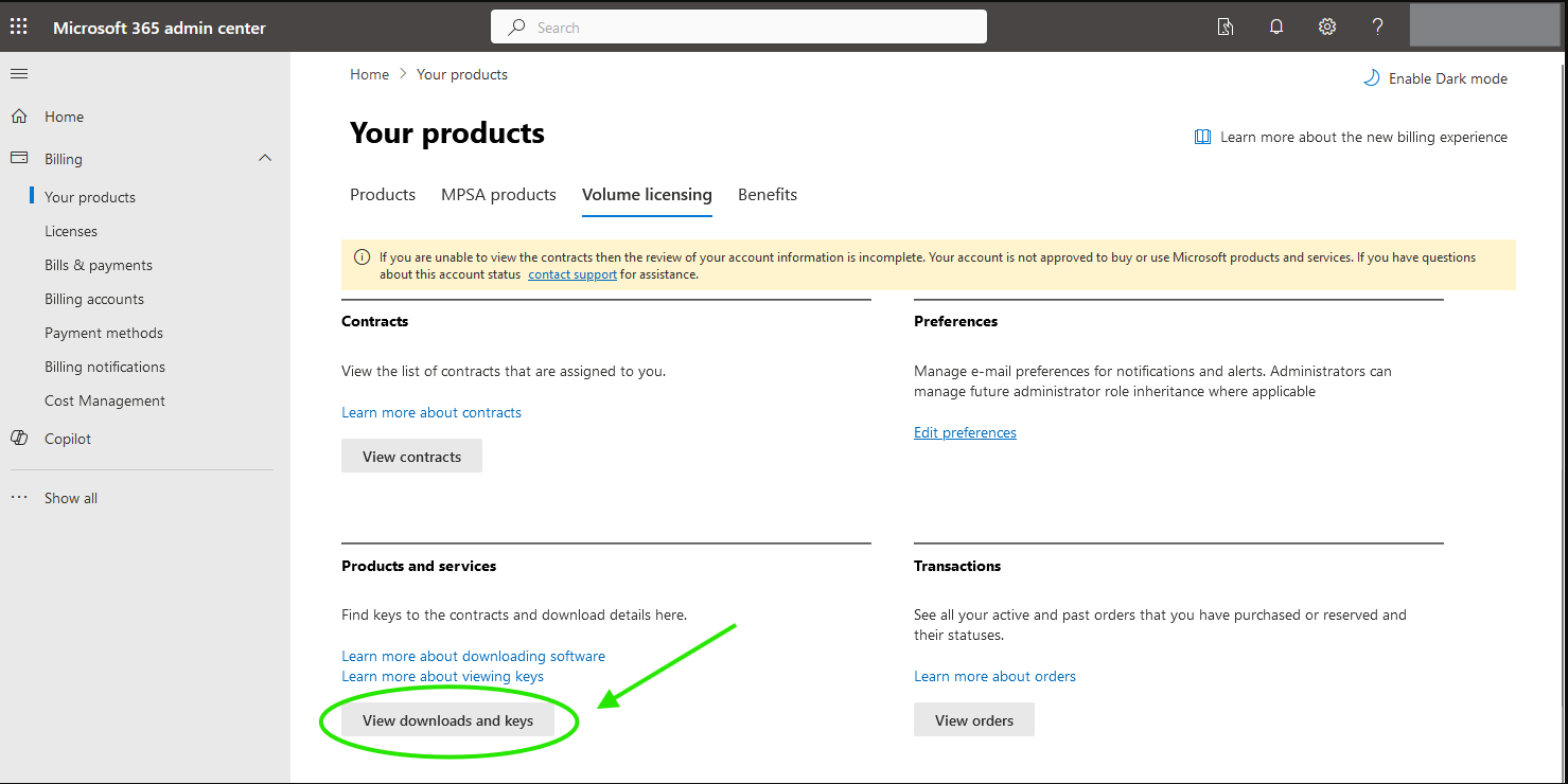 Retrieve license key for Windows server 2019 from Eopen license ...