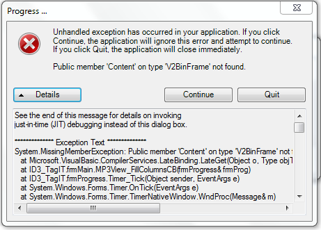 .Net Framework problems with ID3-TagIT ver 3 - Microsoft Q&A