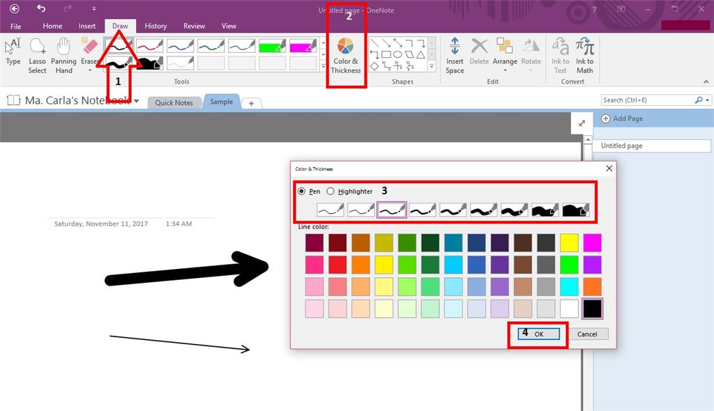 Bold shapes in Onenote - Microsoft Q&A
