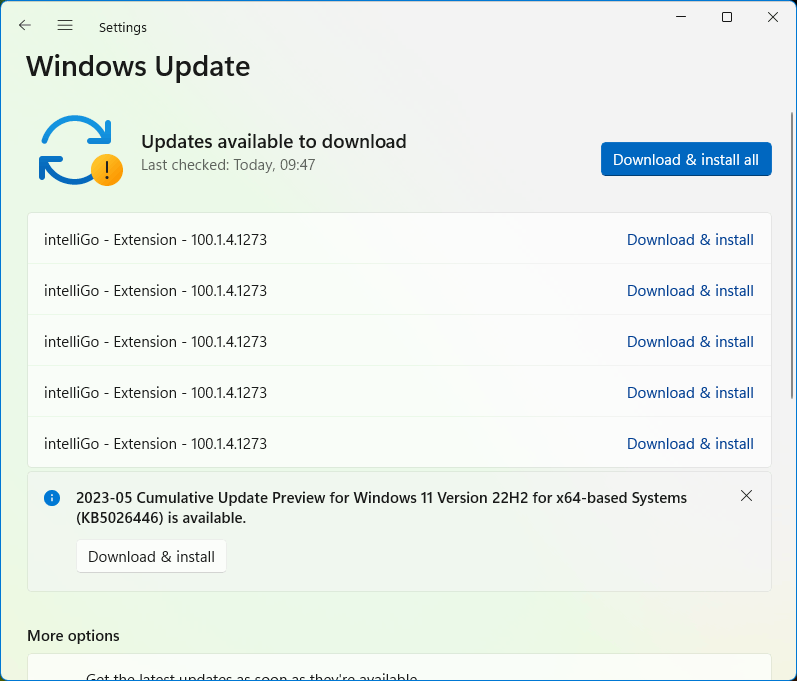 I suddenly have 5 updates pending with the same title. Anyone knows ...