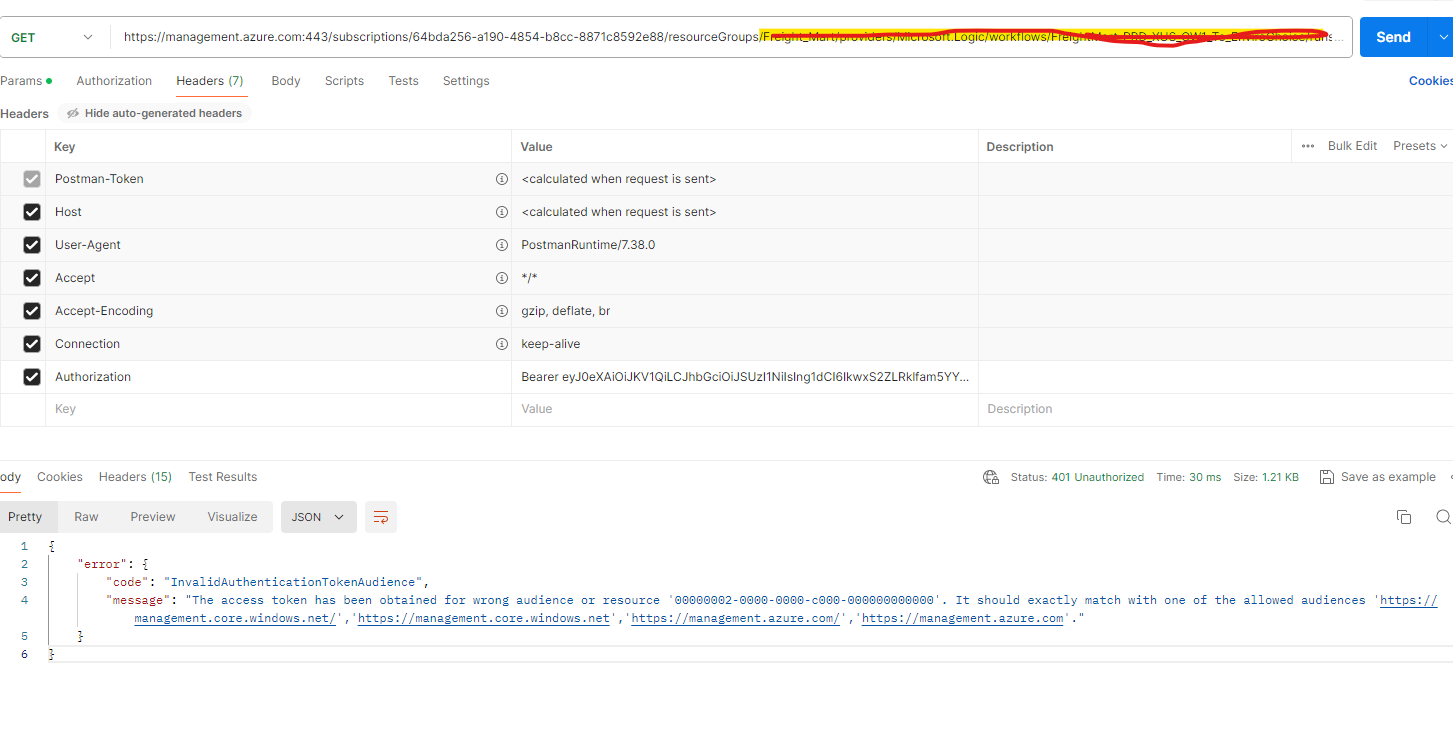 How To Get The Token From Logic App Using Postman Collection To Get The Latest Run From Workflow
