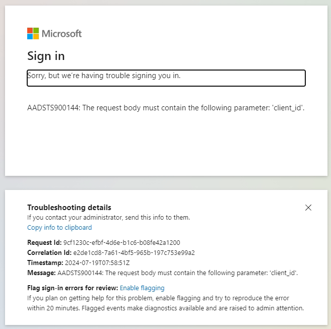 Unable to connect to OAuth 2.0 authorization endpoint (v2) - Microsoft Q&A Unable to connect to OAuth 2.0 authorization endpoint (v2) - Microsoft Q&A