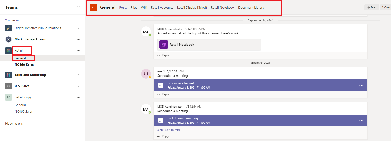 Microsoft Teams template doesn't populate configured tabs/apps - Microsoft Q&A