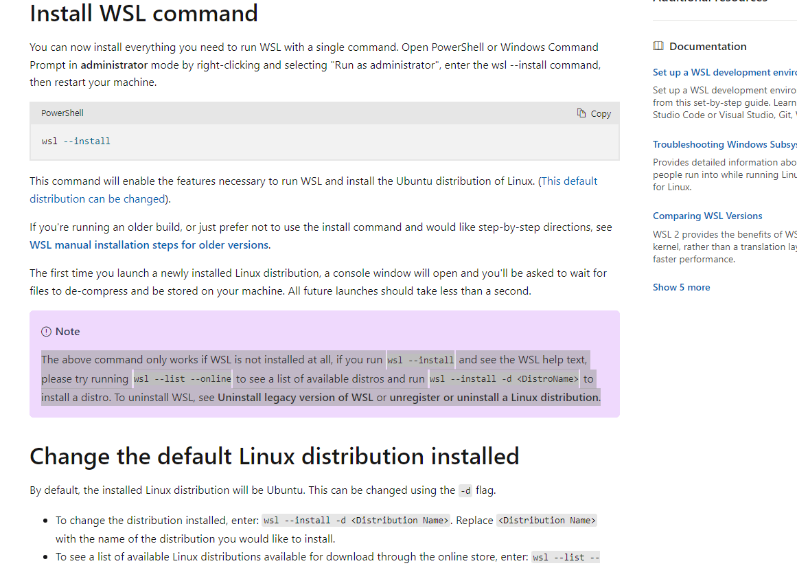 Wsl Installation Command timed out in Windows Powershell - Microsoft Q&A