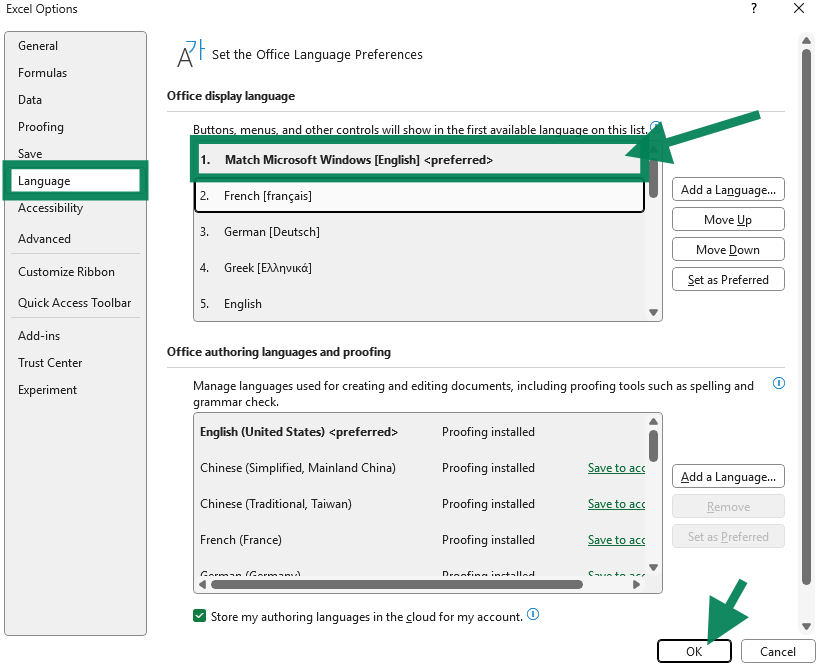 Formula working with English settings, but it is not working with ...
