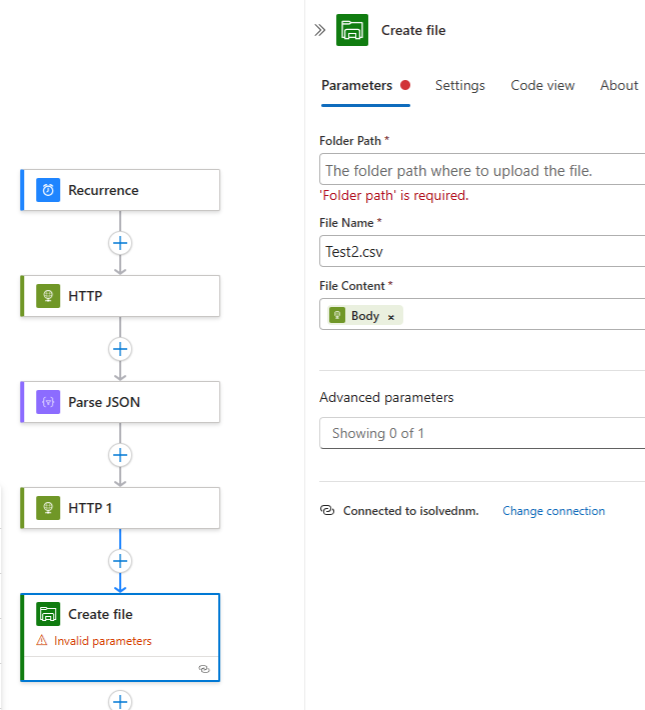 How to configure Folder Path in "Create File" step? - Microsoft Q&A