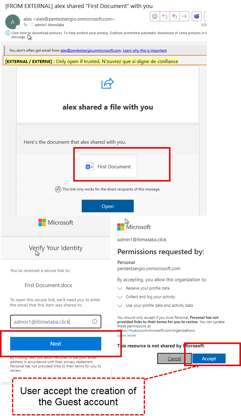 Entra ID external collaboration setting "Guest nvite Restrictions ...