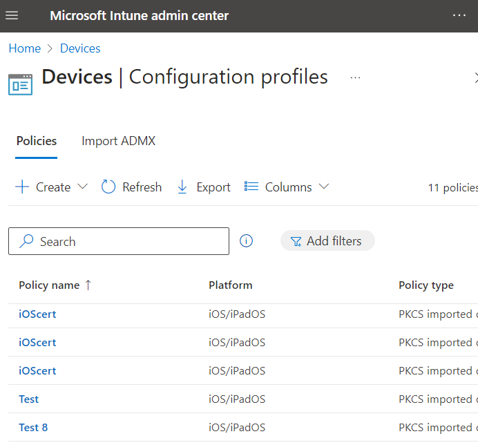 Not able to POST under deviceManagement/deviceConfiguration in ...