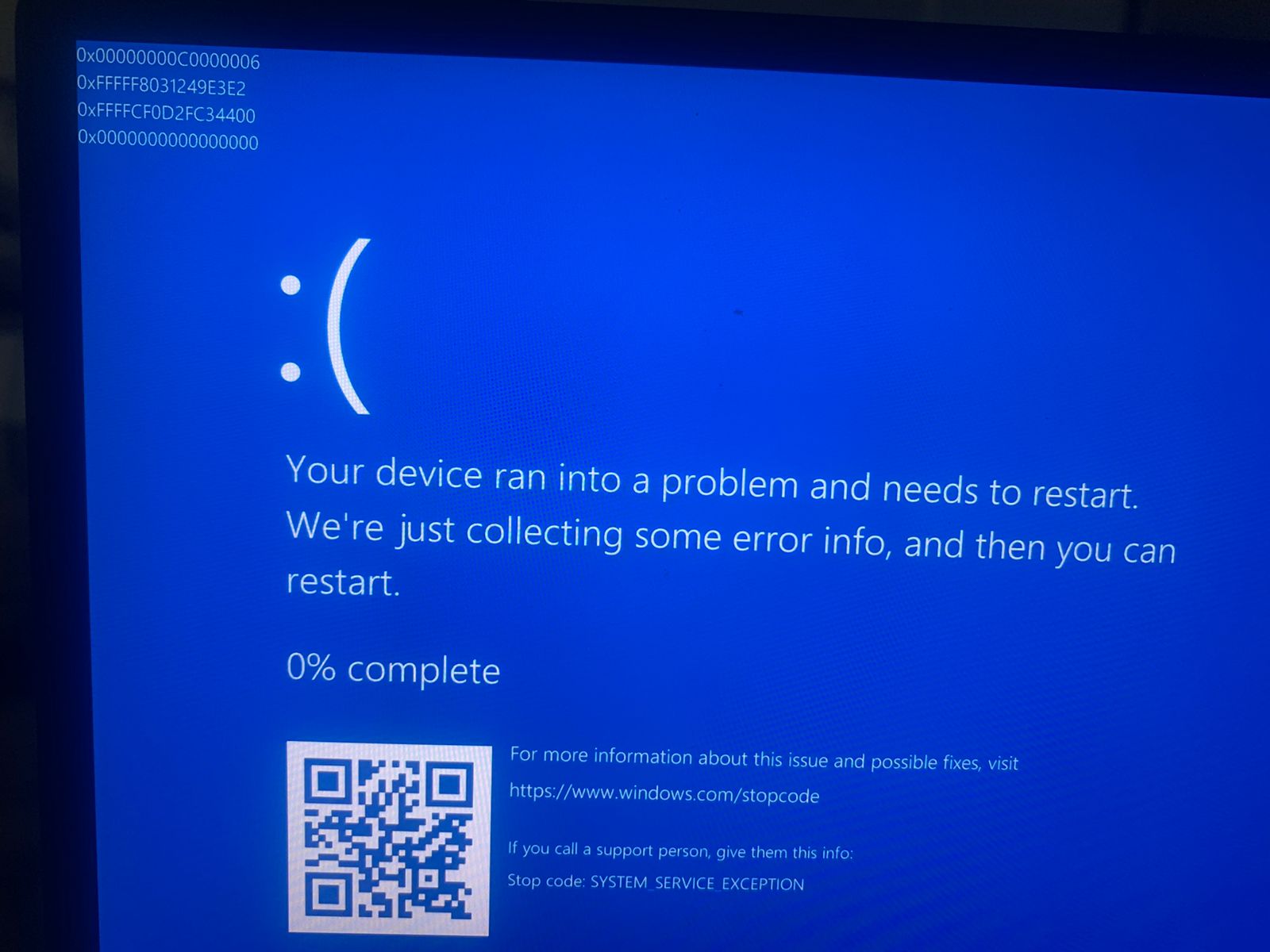 Windows BSOD - Issue - Microsoft Q&A