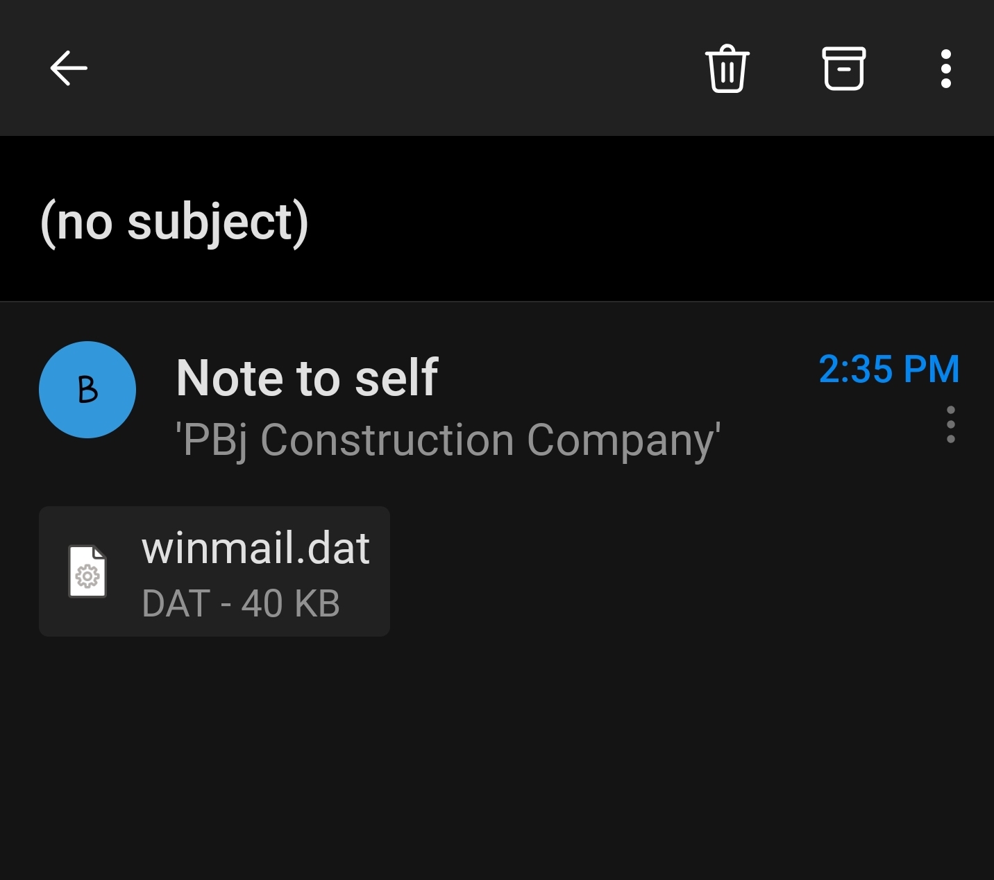 winmail.dat attachment received - Microsoft Q&A