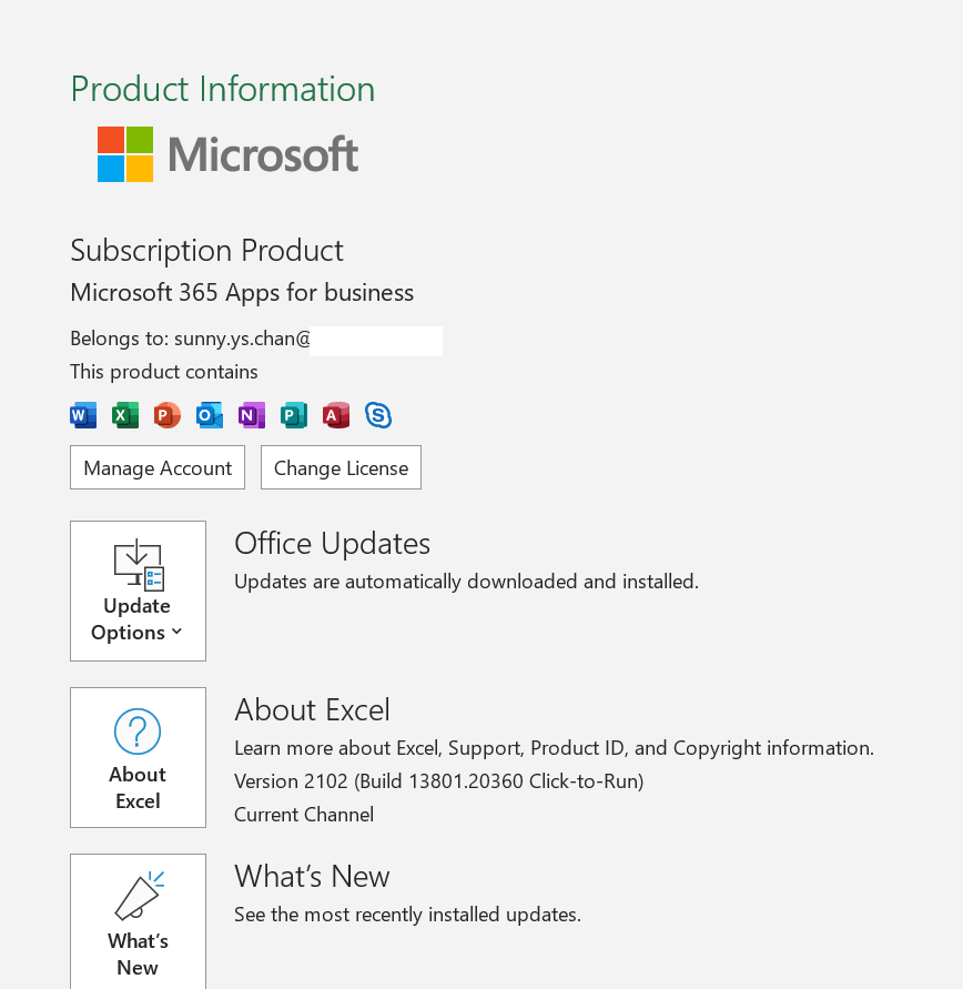 O365 excel error -> there isn't enough memory to complete this action ...