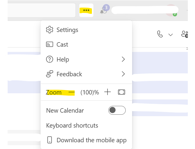 New teams chats icons are too big (chat density option) - Microsoft Q&A