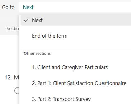Is it possible for branching logic to allow skipping to a specific ...