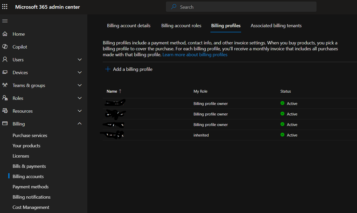 Can you merge Microsoft Billing Profiles under a single tenant ...