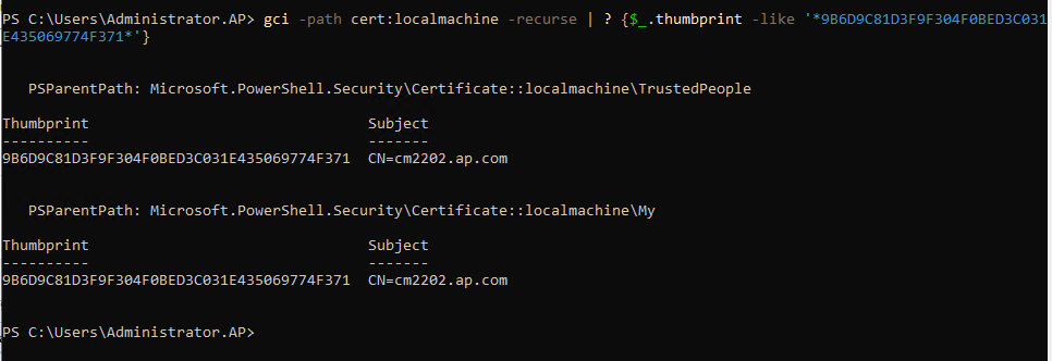 SCCM pxe boot error: Error code:0xc0000098 with no client cert, Thumbprint expired - Microsoft Q&A