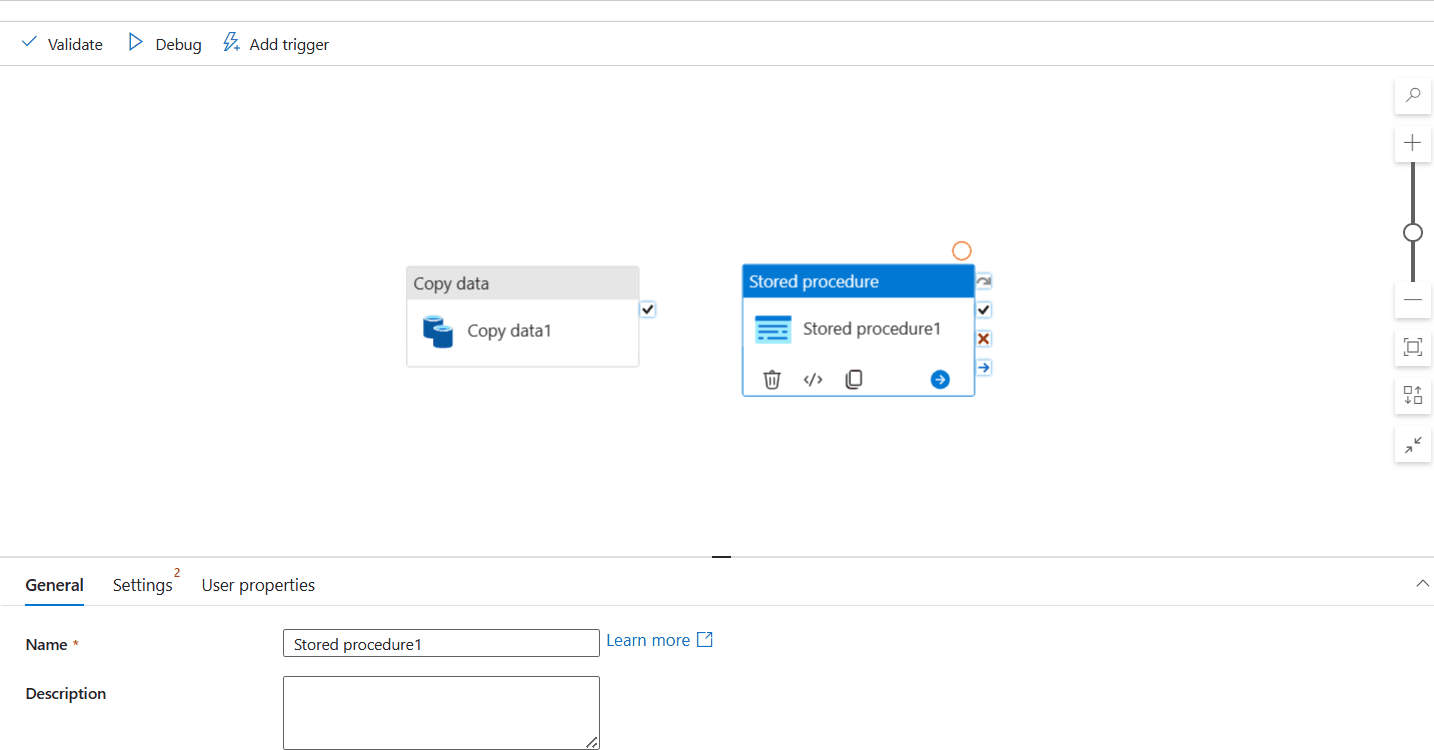 How Can I Setup That My Stored Procedure Start First Than Other Components In Pipeline