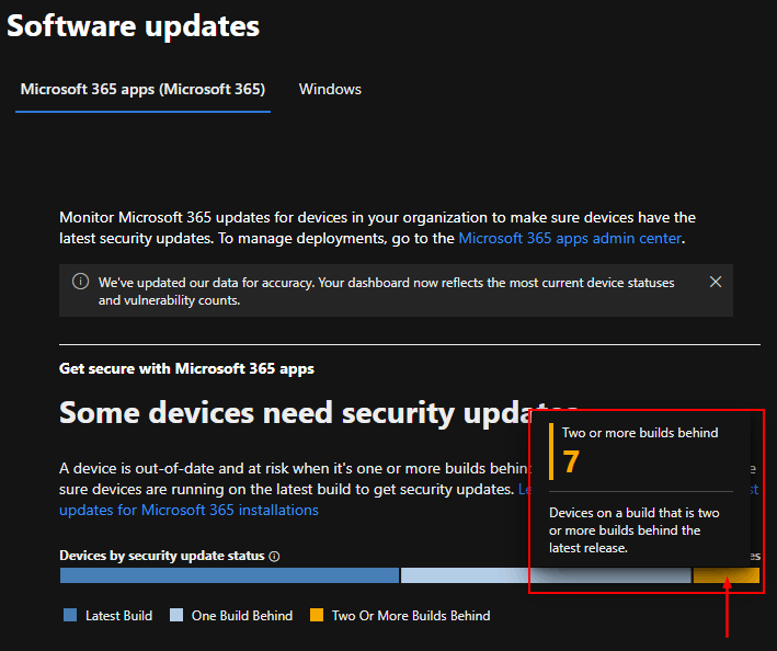 Help Needed: Locating Devices Marked as 'Two or More Builds Behind' in ...