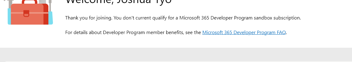 Accessing Microsoft 365 E5 Sandbox in the Developer Program - Microsoft Q&A