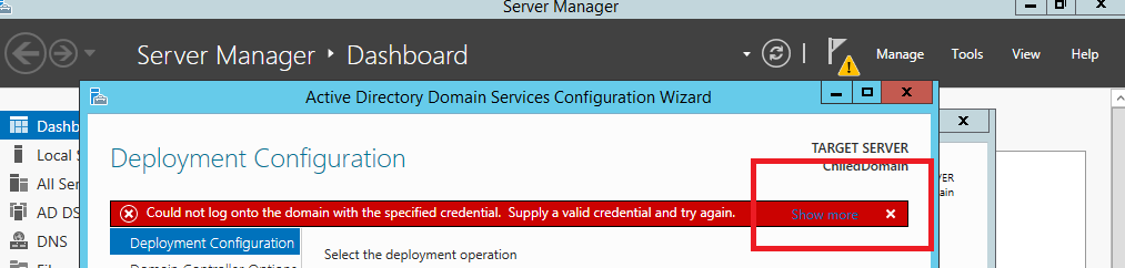 Child Domain - Microsoft Q&A