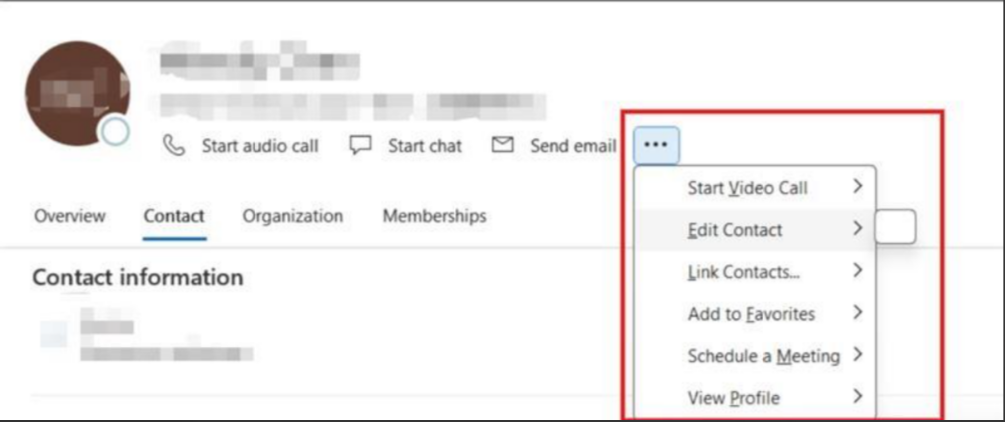 How do I edit a contact when Outlook does not take me to edit page ...