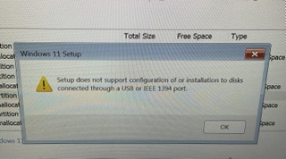 How to Fix this problem - “ Setup does not support configuration of or installation to disks ...