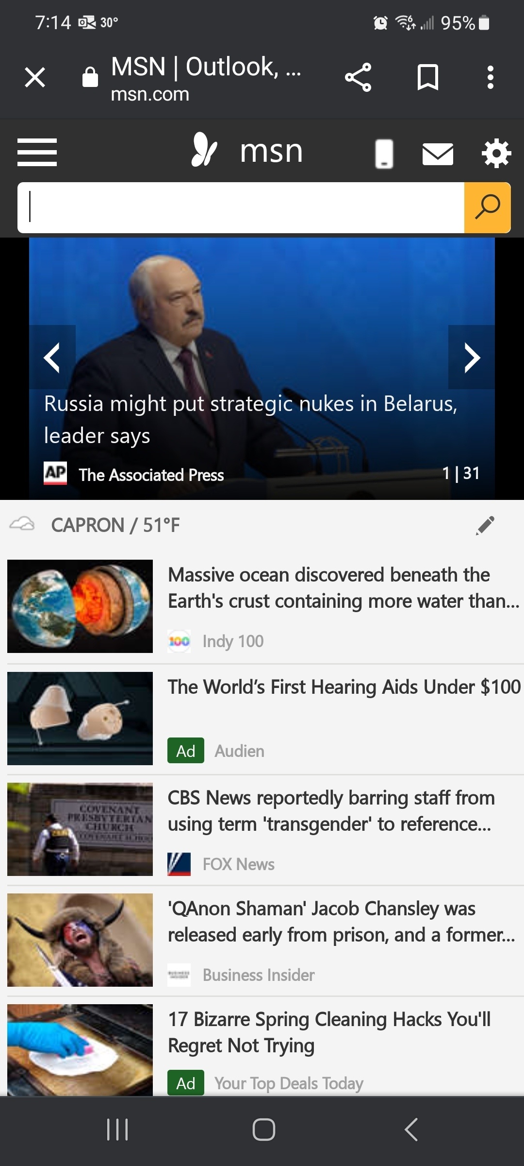 Format of MSN on android has changed to pictures - Microsoft Q&A