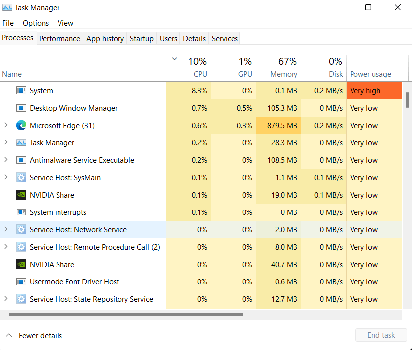 How to fix Very High Power Usage in Task Manager? - Microsoft Q&A
