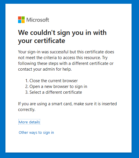 Certificate Based Auth For Pim Problem Microsoft Qanda 