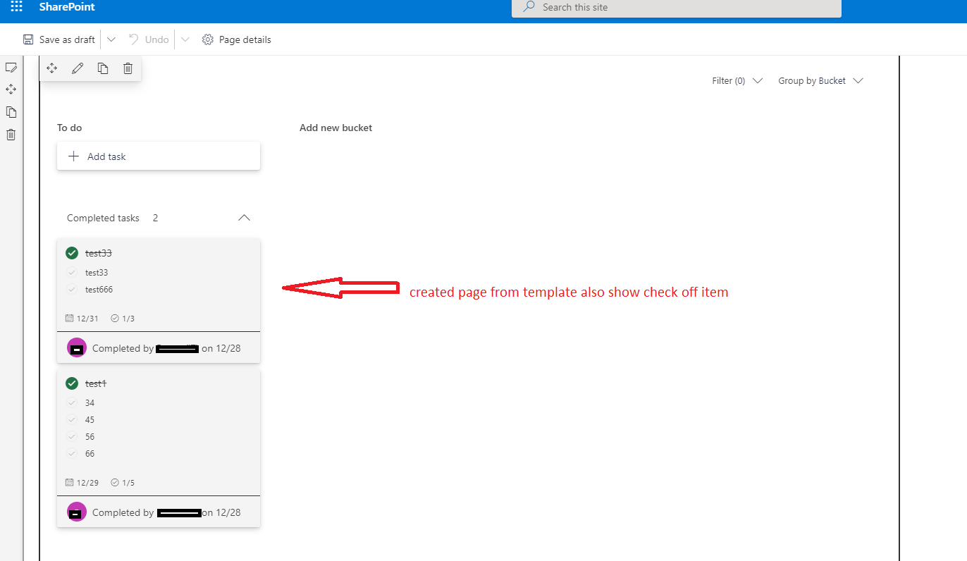 SharePoint Page Template & Planner - Microsoft Q&A