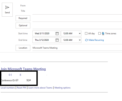 teams audio conferencing - how to add dial ins - Microsoft Q&A