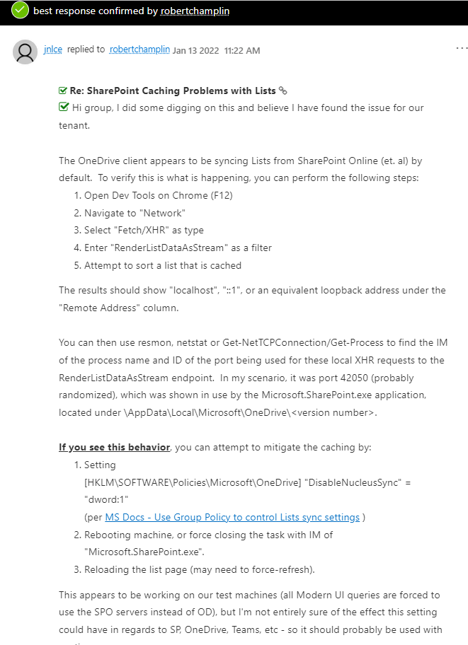 microsoft lists isn't loading - Microsoft Q&A