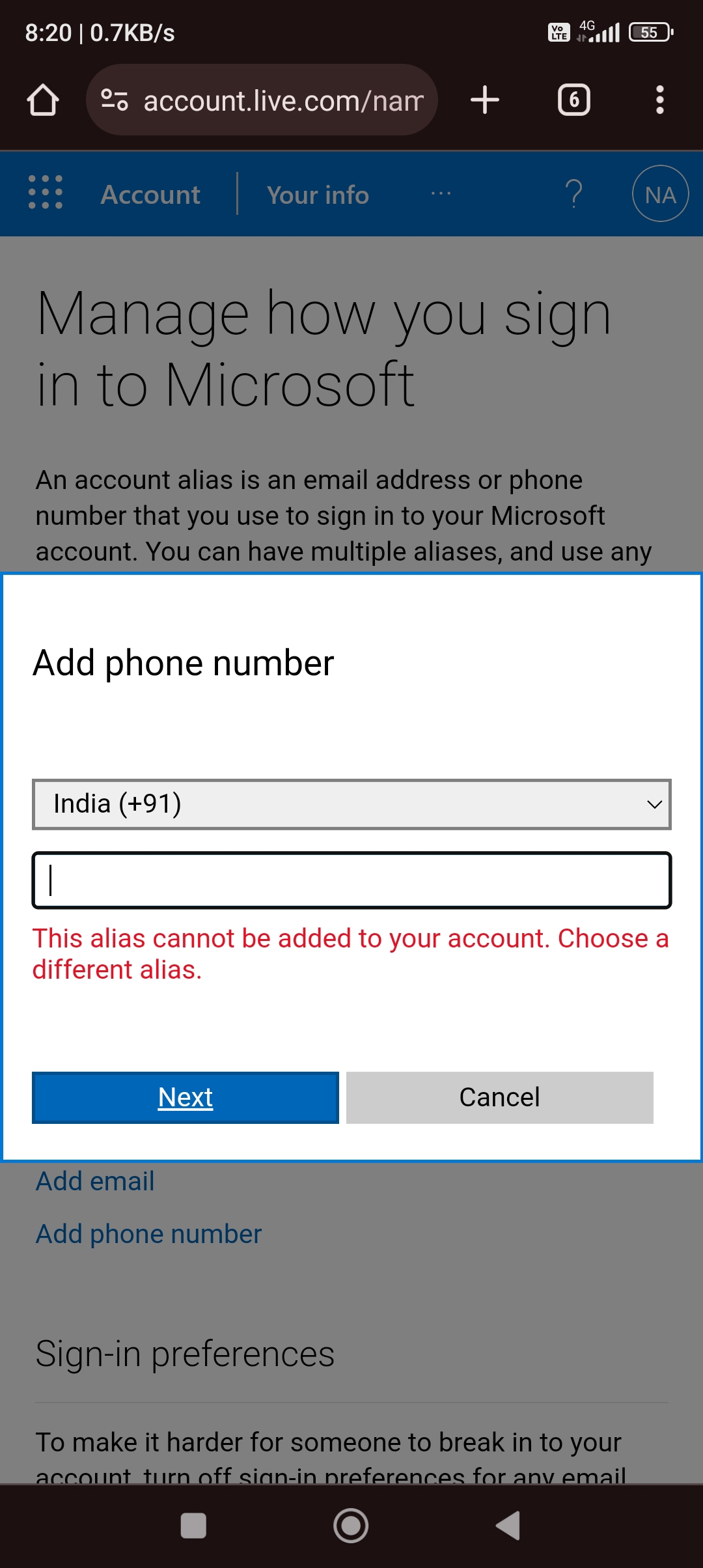 Issue regarding phone number - Microsoft Q&A