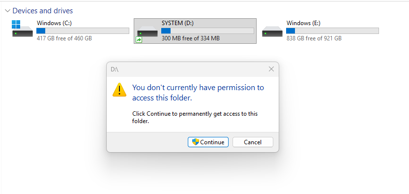 My (D:) drive will not open, I've tried everything? - Microsoft Q&A