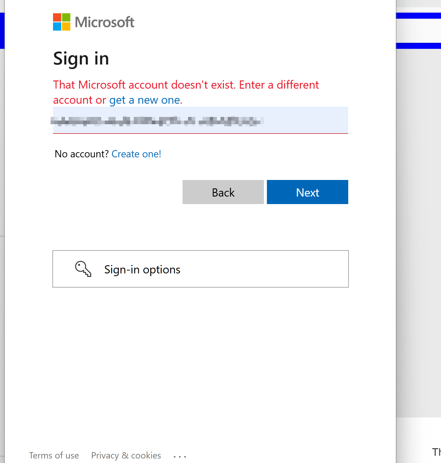 Account Does not Exist: OneDrive - Microsoft Q&A