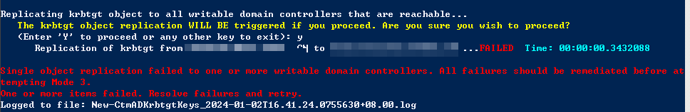 Windows Server 2016 Error Log: Account krbtgt is missing from the ...
