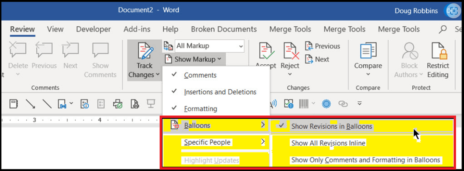 Tracked Changes in Word - Microsoft Q&A