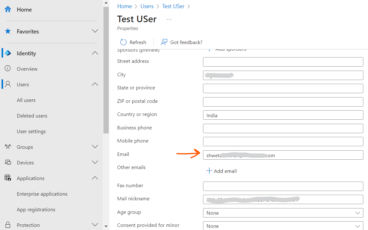 Entry / Azure AD for Customers: Customer email address not captured on ...