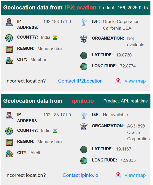 Report wrong geolocation of IP addresses in Azure - Microsoft Q&A