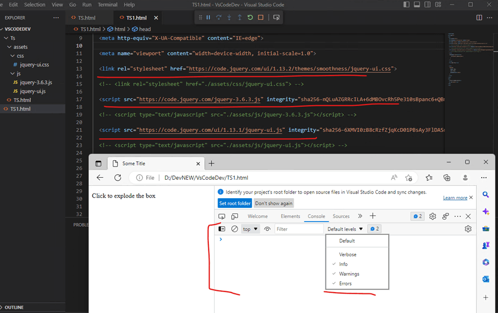 web page local files Failed to load resource: net::ERR_FILE_NOT_FOUND - Microsoft Q&A