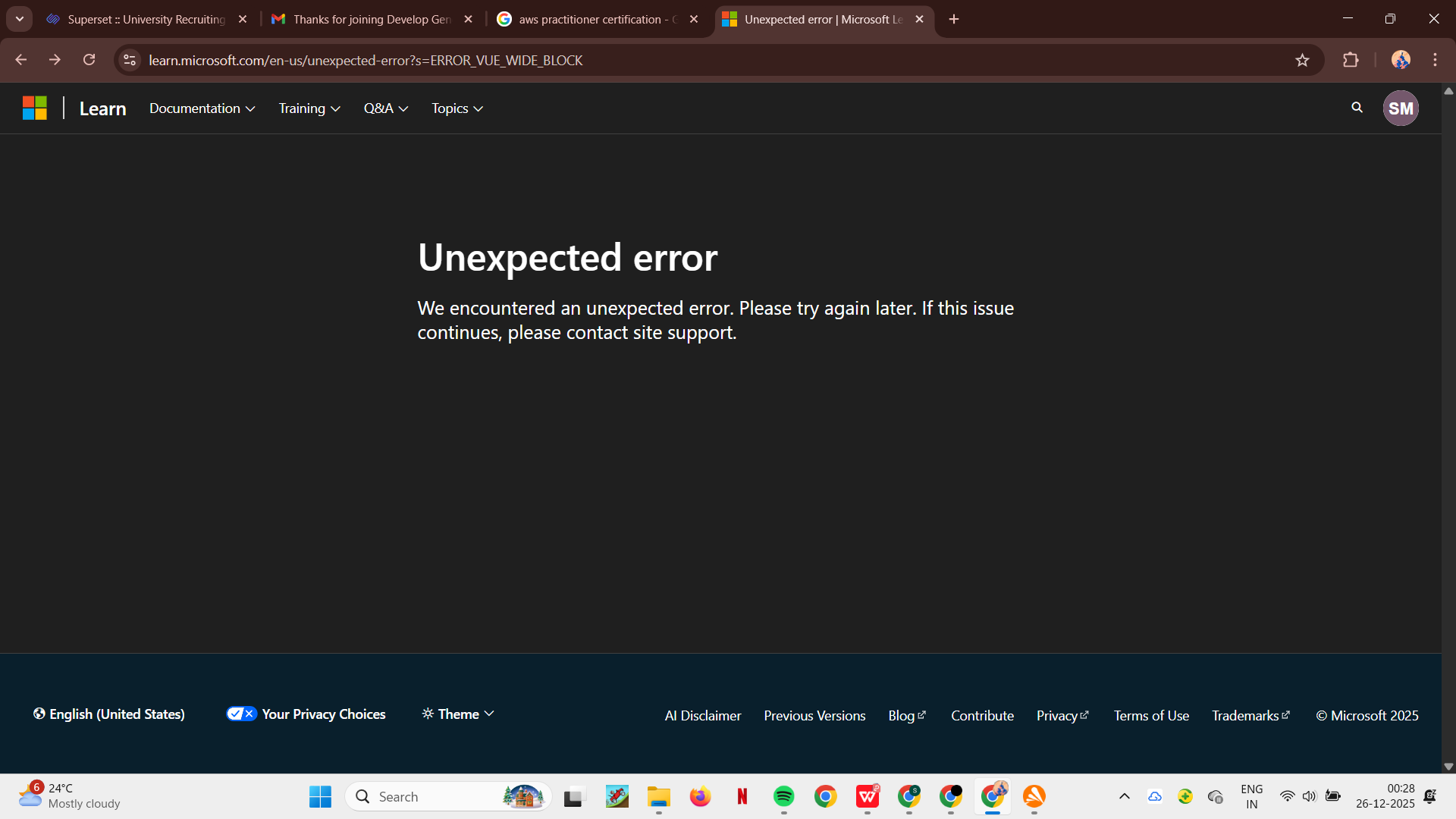 im not able to make a payment - Microsoft Q&A