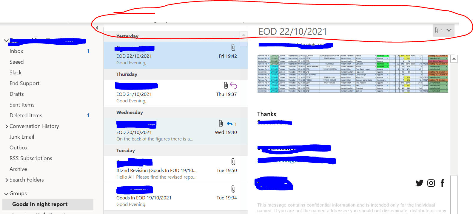 Outlook views different in inbox and groups - Microsoft Q&A