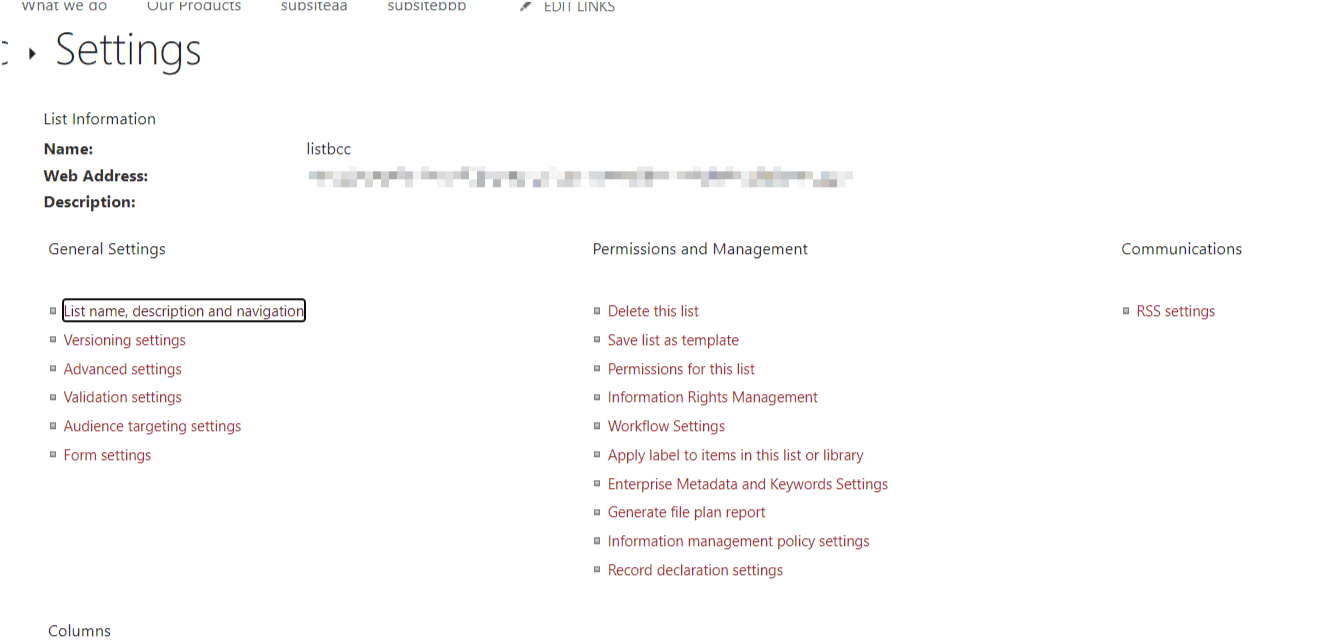 Sharepoint List: Unable to Edit/Delete Collumn - Microsoft Q&A