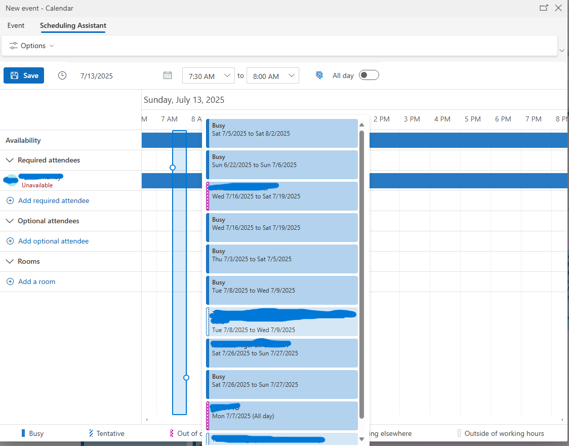Fake/Phantom Outlook Calendar Appointments marking entire calendar as ...