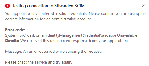 Enabling SCIM for self-hosted Bitwarden instance in Azure - Microsoft Q&A